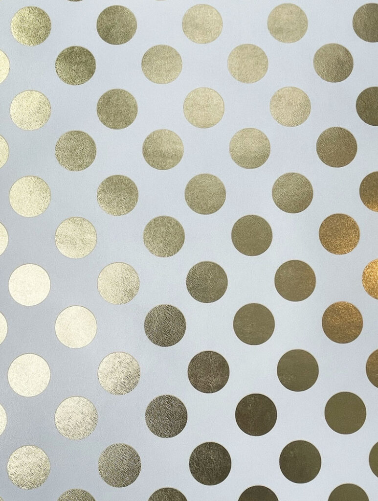 Gold & White Large Dots | Mr. GiftWrap | Bulk Wrapping Paper