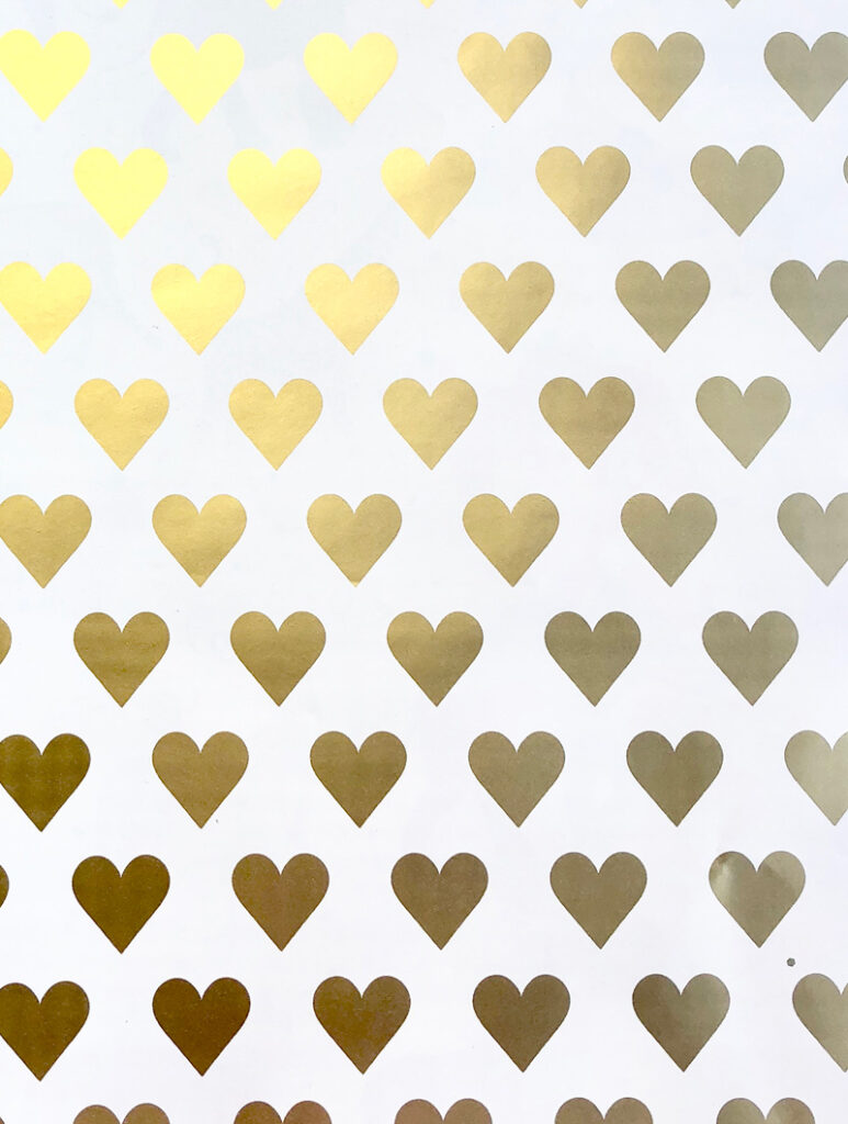 Golden Hearts | Mr. GiftWrap | Bulk Wrapping Paper