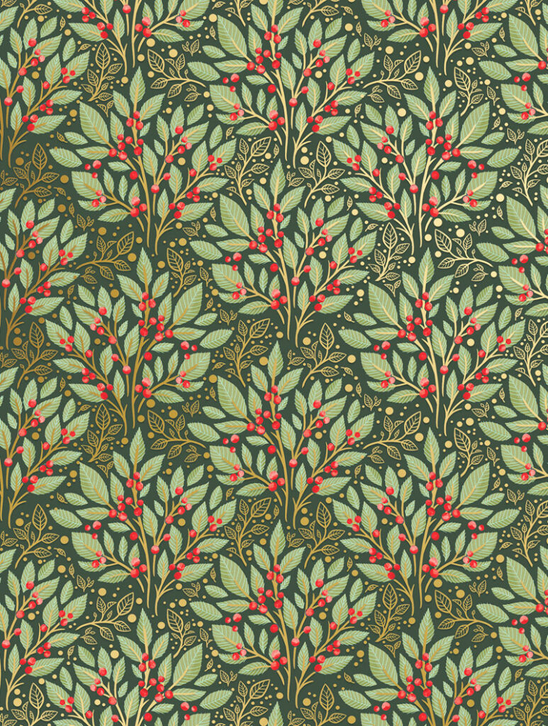 Holly Tapestry | Mr. GiftWrap | Bulk Wrapping Paper
