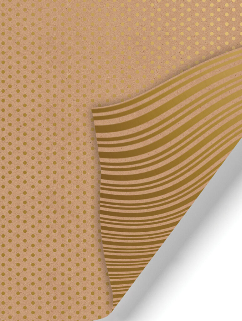 Gold Dot & Stripe | Mr. GiftWrap | Bulk Wrapping Paper